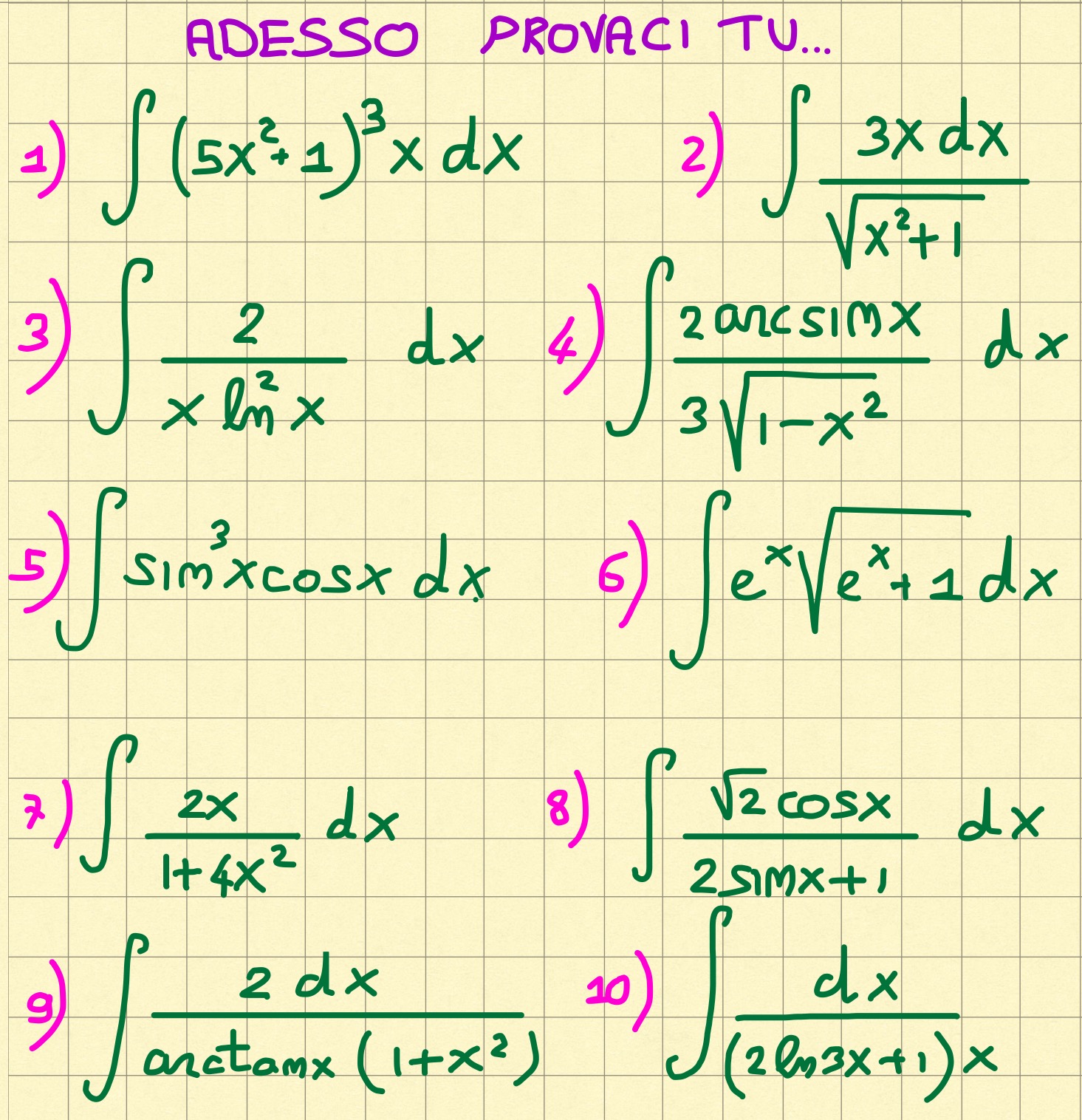 Integrali – Matematica a colori per tutti